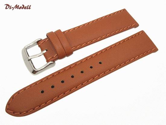 Uhrenarmband Oregon XL 18mm braun vegetabil gegerbtes Sattelleder von ...