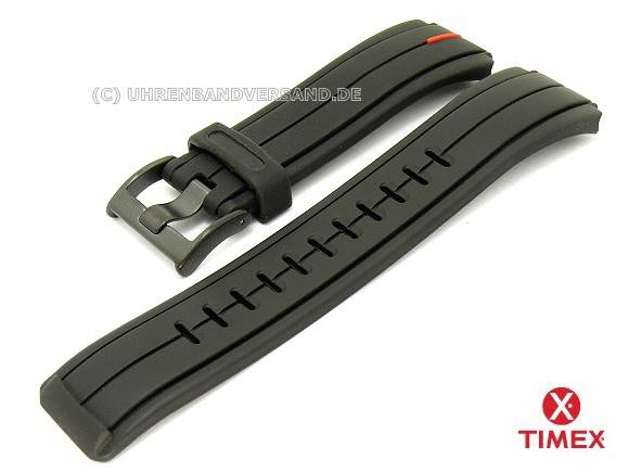 Uhrenarmbänder TIMEX T45581 16mm Kunststoff schwarz