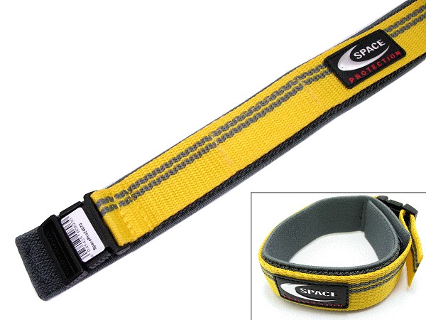 Sportband 24mm gelb/grau Klettband "SPACE PRO" für G-Shock etc.