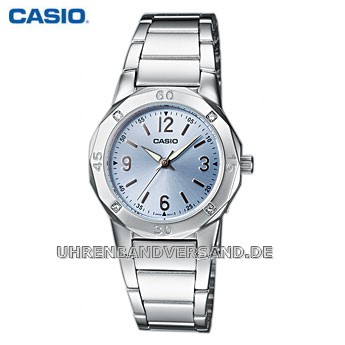 Damenuhr Casio LTP-1301D-2AEF Edelstahl Ziffernblatt hellblau