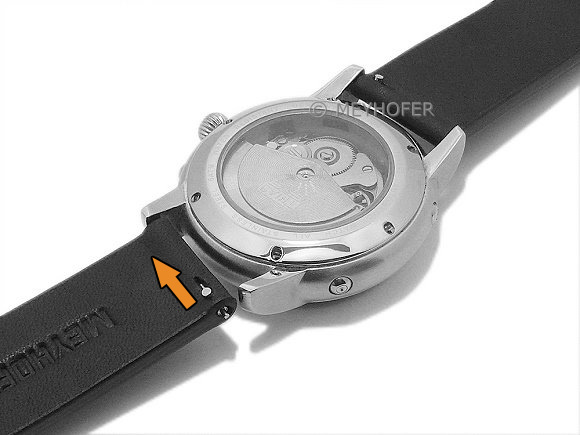 Meyhofer EASY-CLICK Uhrenarmband Cardemin 20mm braun Leder glatt